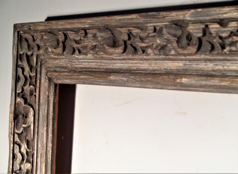 Mexican Modernist Large Carved Wood Frame, 1960's at 1stDibs | mexican ...