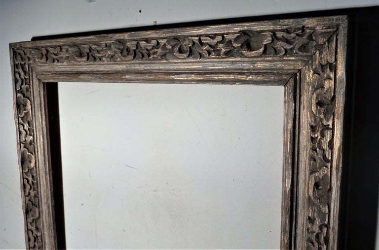 Mexican Modernist Large Carved Wood Frame, 1960's at 1stDibs | mexican ...