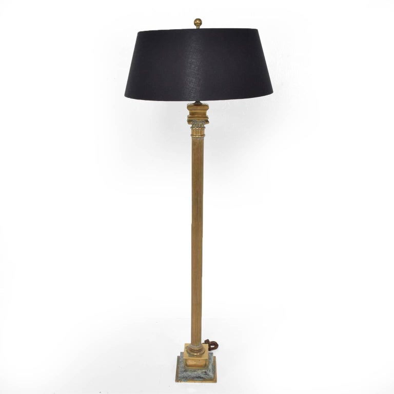 Mexican Modernist Neoclassical Roman Column Floor Lamp For Sale at 1stDibs