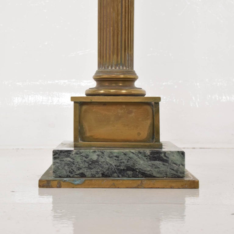 Mexican Modernist Neoclassical Roman Column Floor Lamp For Sale at 1stDibs