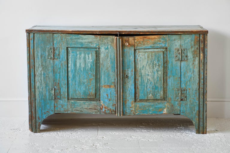 Mexican Rustic Blue Two-Door Buffet at 1stDibs | mexican sideboards and buffets, mexican buffet ...