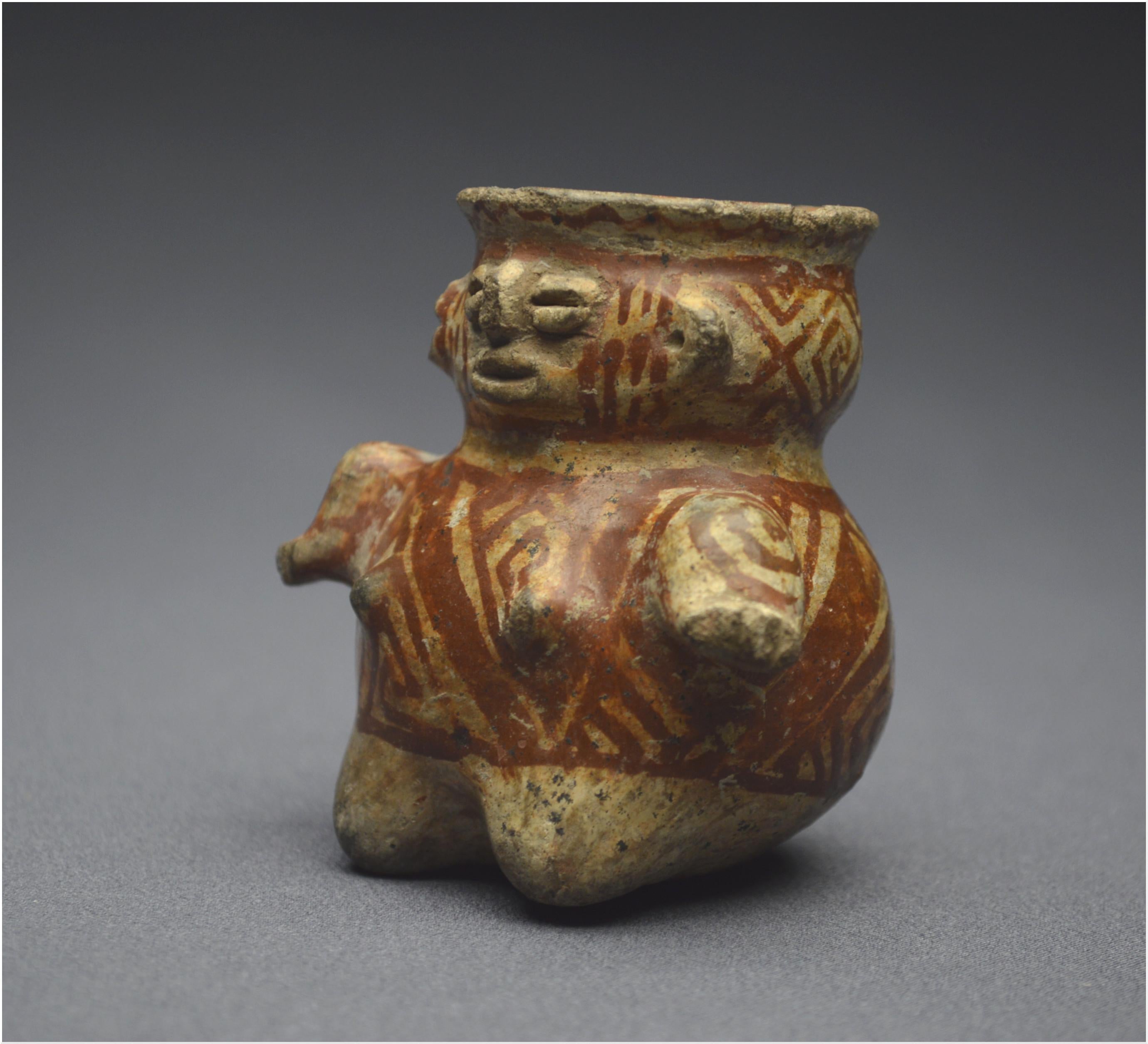 Mexico, 9th-16th Century, Huastec Culture, Small Anthropomorphic Potion ...