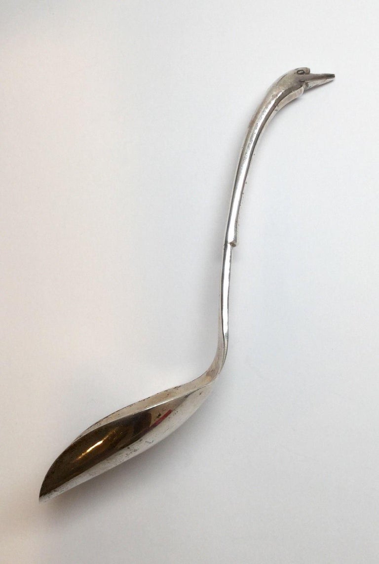 Mexico Eagle 9 Sterling Silver Duck Head Handle Drizzle Spoon For Sale ...