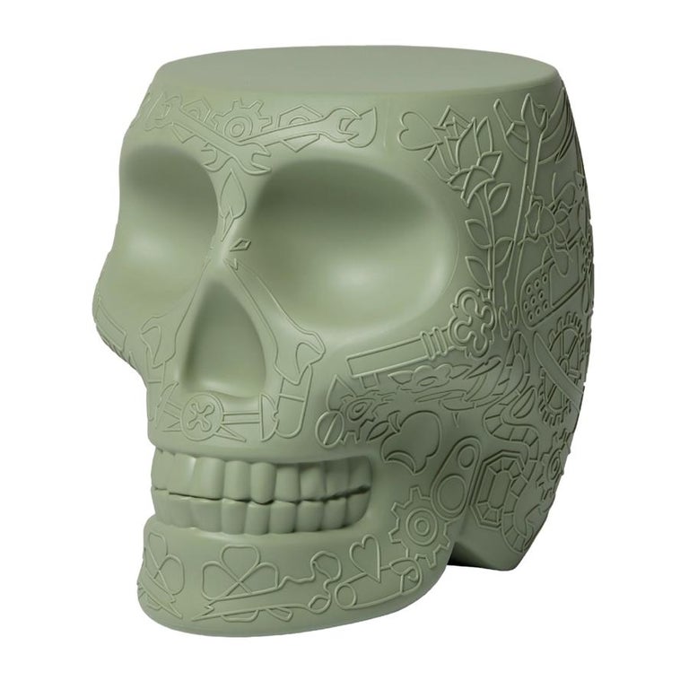 Mexico, Skull Balsam Green Stool / Side Table by Studio Job For Sale at ...