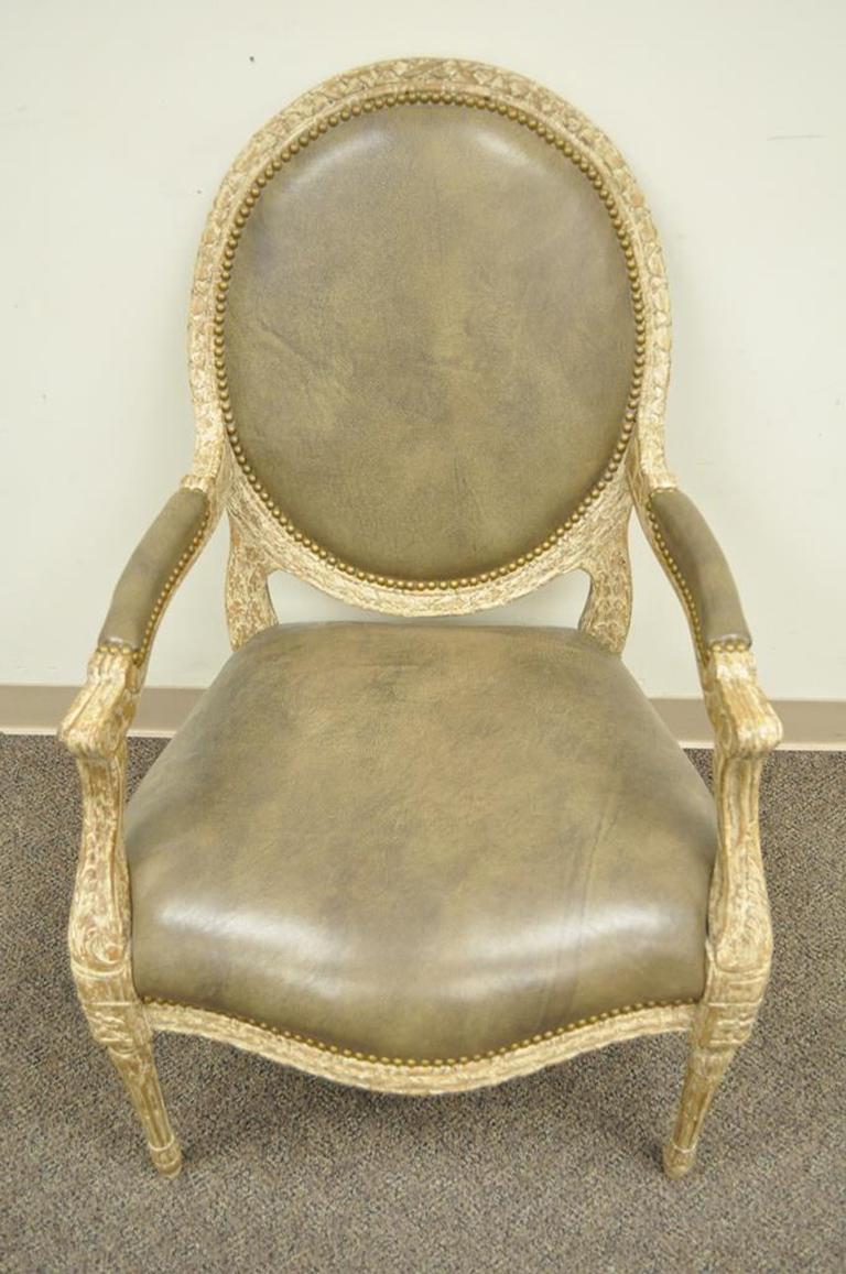 Meyer Gunther Martini MGM French Louis XVI Style Distress Painted ...