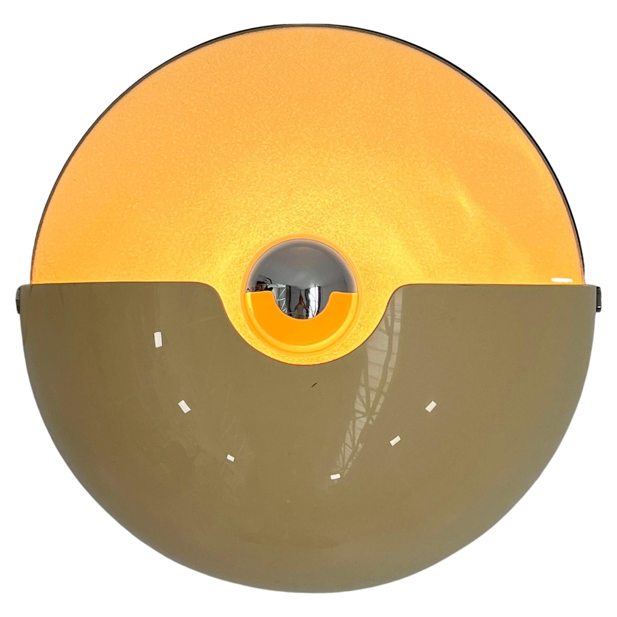 Mid-Century Modern Guzzini Brown Wall Lights Sconces at 1stDibs