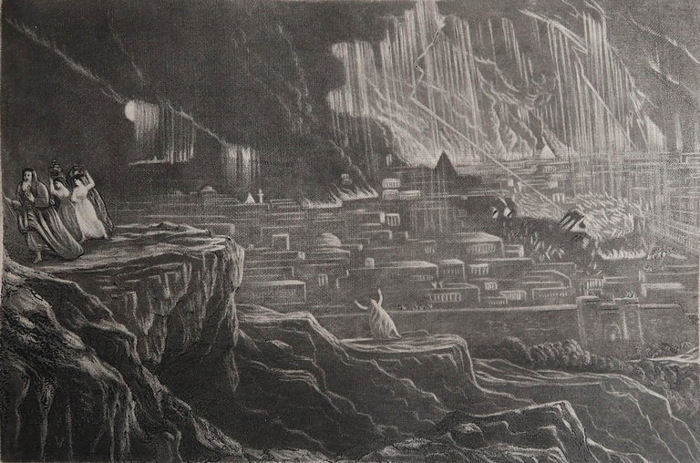Mezzotint by John Martin, Destruction of Sodom and Gomorrah Sangster ...
