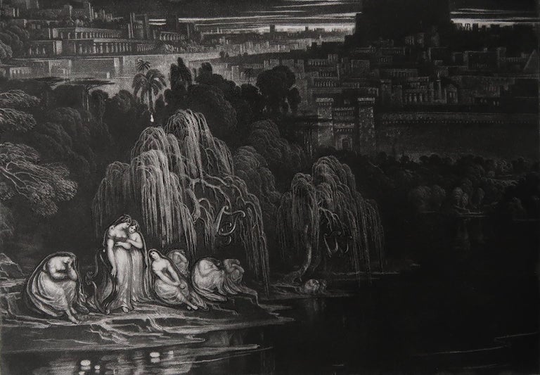 Mezzotint by John Martin, the Captive Israelites, Sangster, C.1850 For ...