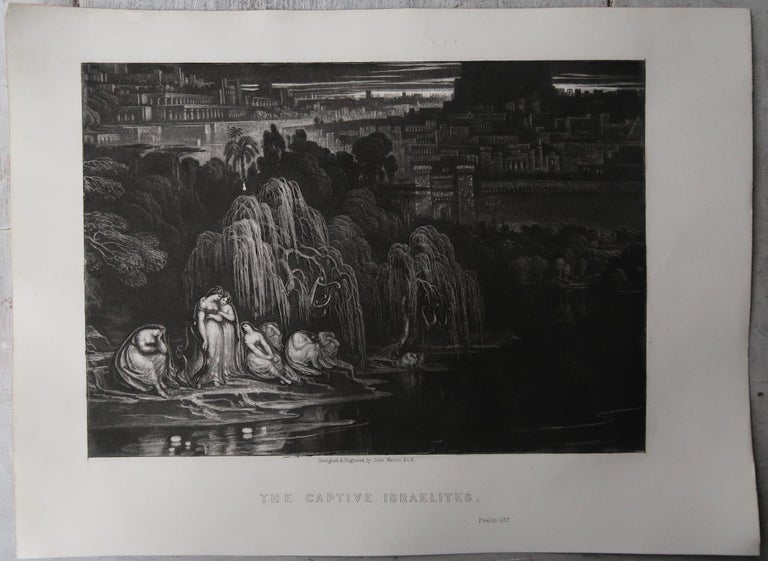 Mezzotint by John Martin, the Captive Israelites, Sangster, C.1850 For ...
