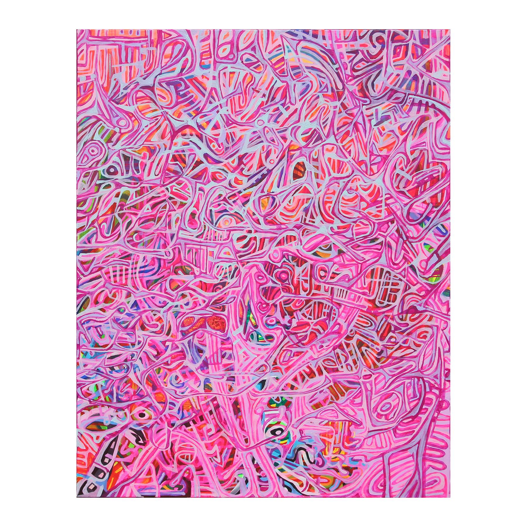 Michael Abramowitz - "Show of Hands" Contemporary Neon Abstract For ...