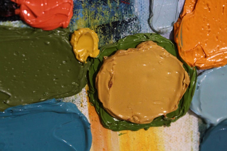 Michael Adamson Communal Index 1999 Abstract Color Field Oil Painting ...