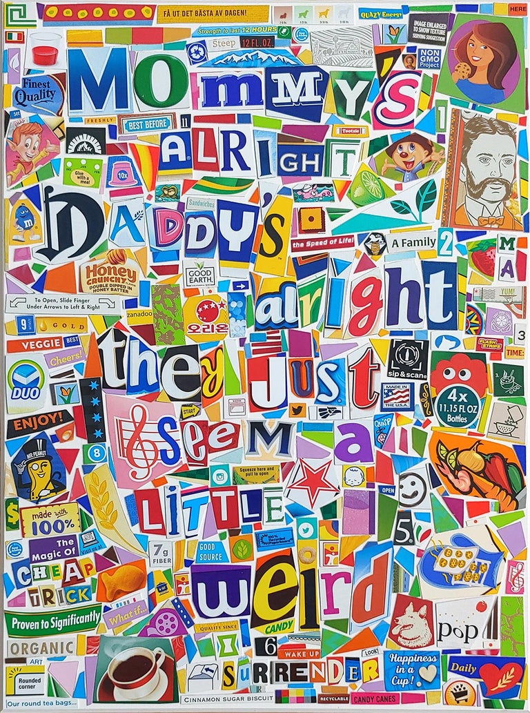 Michael Albert - "Surrender" Cheap Trick original collage framed Approx ...