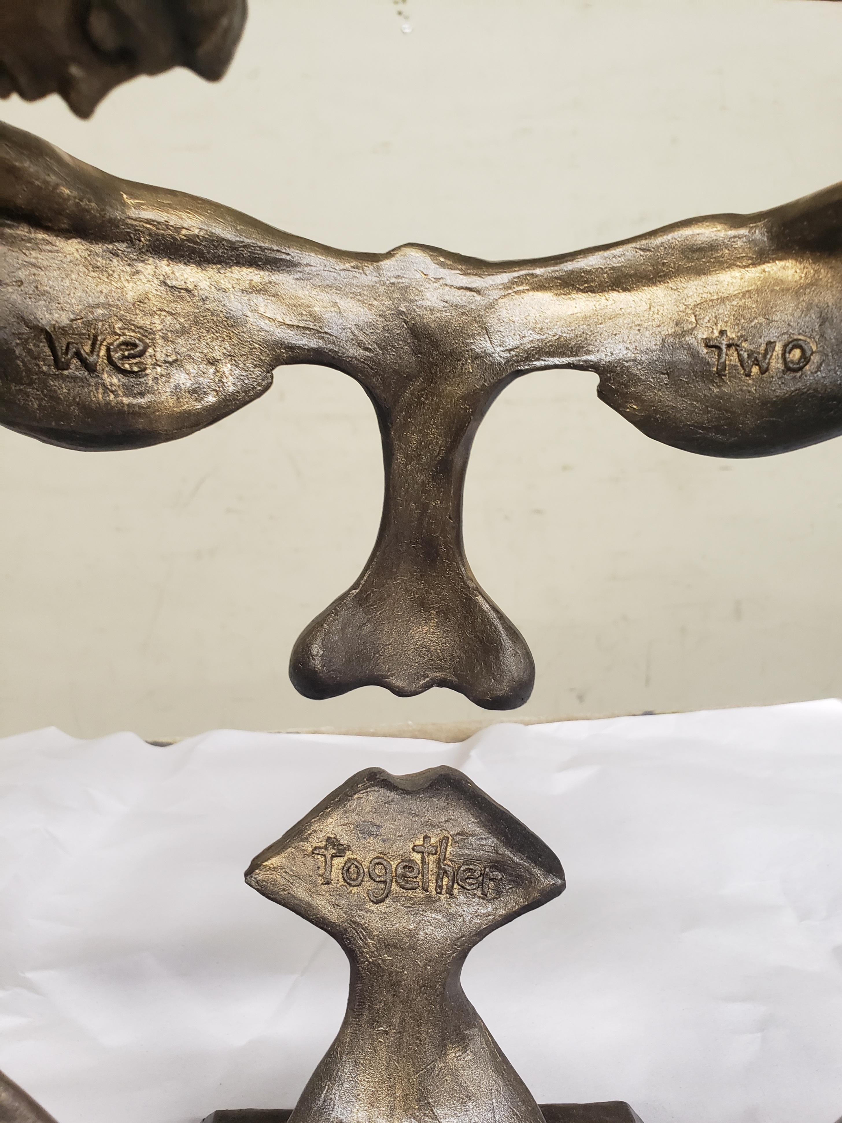 Michael Alfano "We Two Together" Figural Sculpture For Sale at 1stDibs