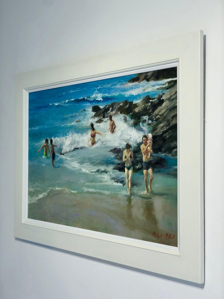 Michael Alford - Breaking Surf - beach seascape waterscape oil painting ...
