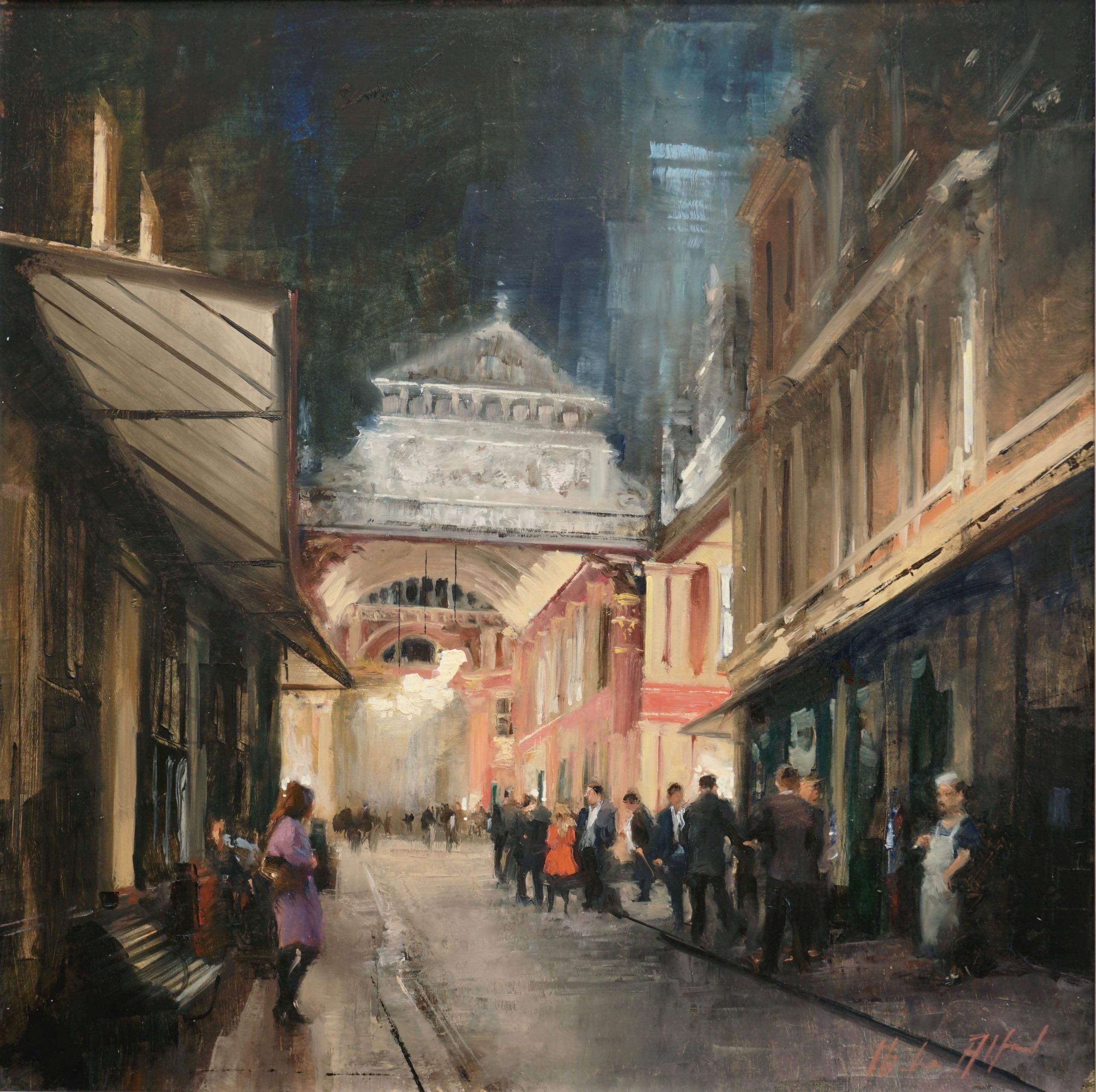 Michael Alford - Leadenhall Market - impressionist figurative study ...