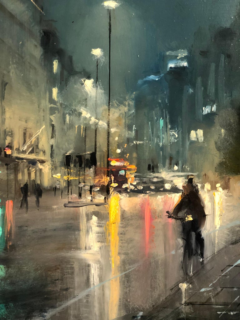 Michael Alford - On Blackfriars’ Bridge, Winter Evening - cityscape ...