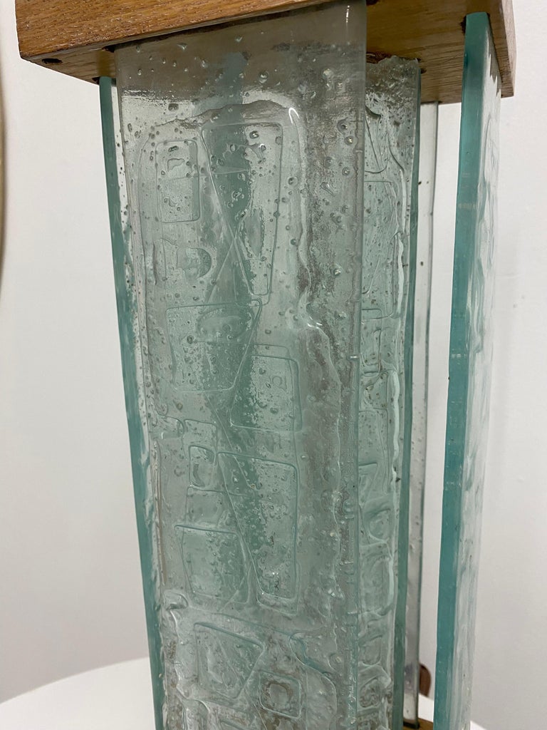 Michael and Frances Higgins Glass Lamp For Sale at 1stDibs