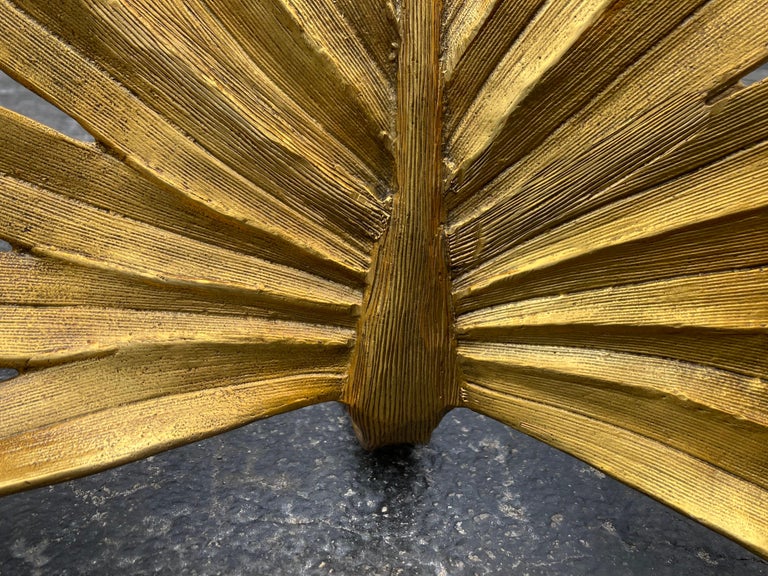 Michael Aram Palm Decorative Fireplace Screen Gold For Sale at 1stDibs