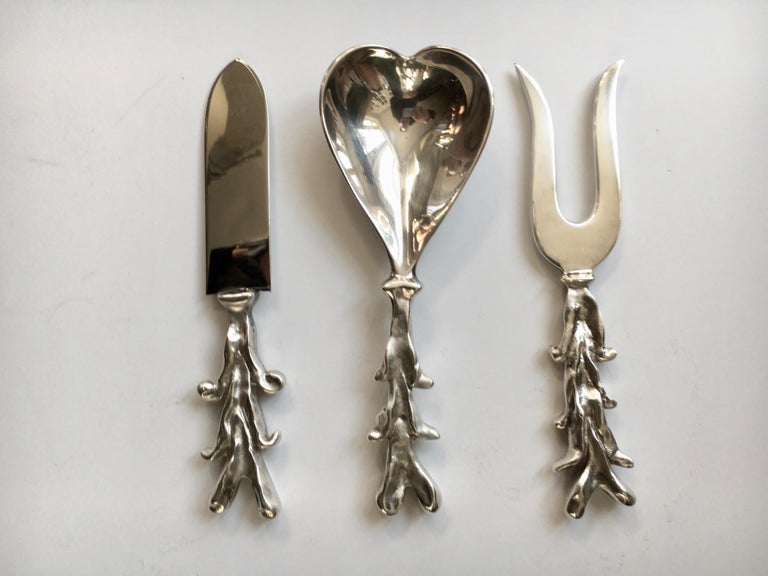 Michael Aram Silver Plate Serving Pieces I LOVE YOU Valentines Day Gift ...
