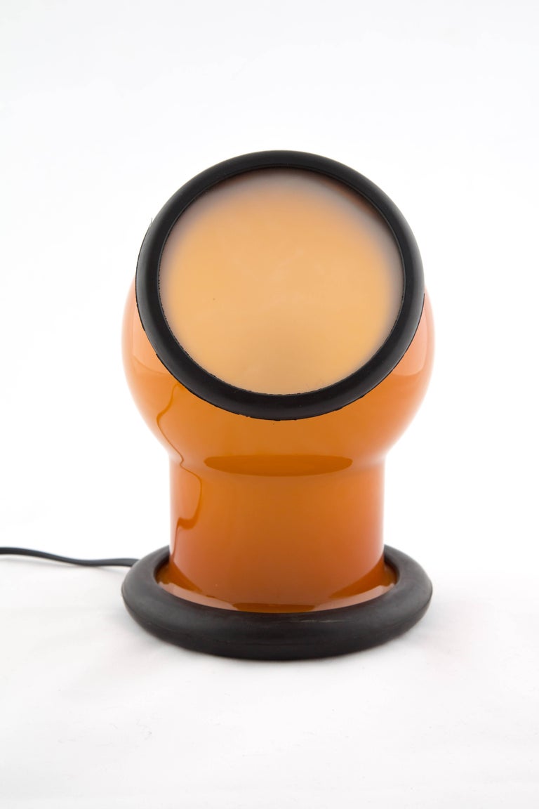 Michael Bang Epoke Table Lamp for Holmegaard with Orange Glass and ...