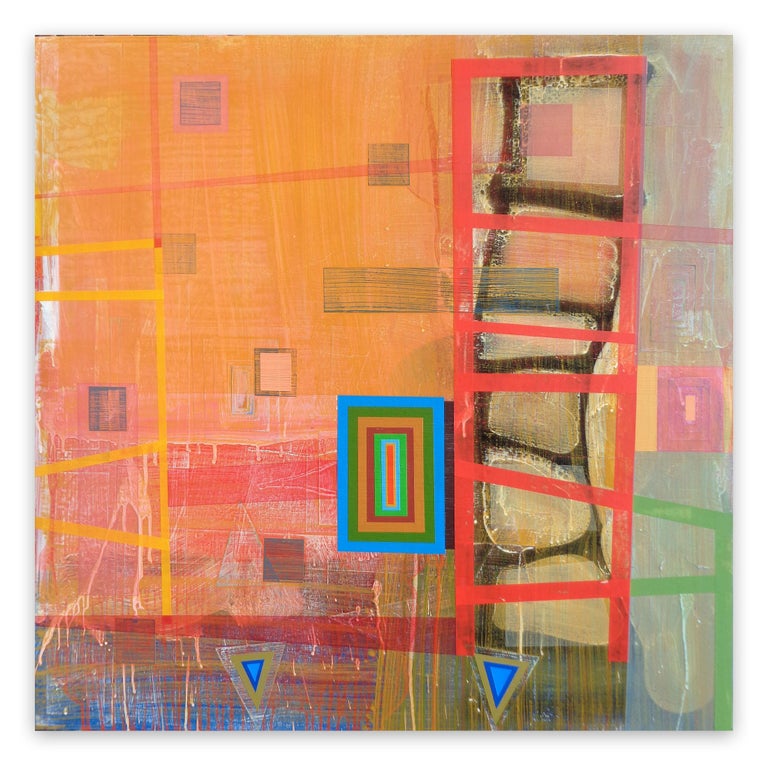 Michael Barringer - Bloomstone (Banded Ziggurat) (Abstract Painting ...