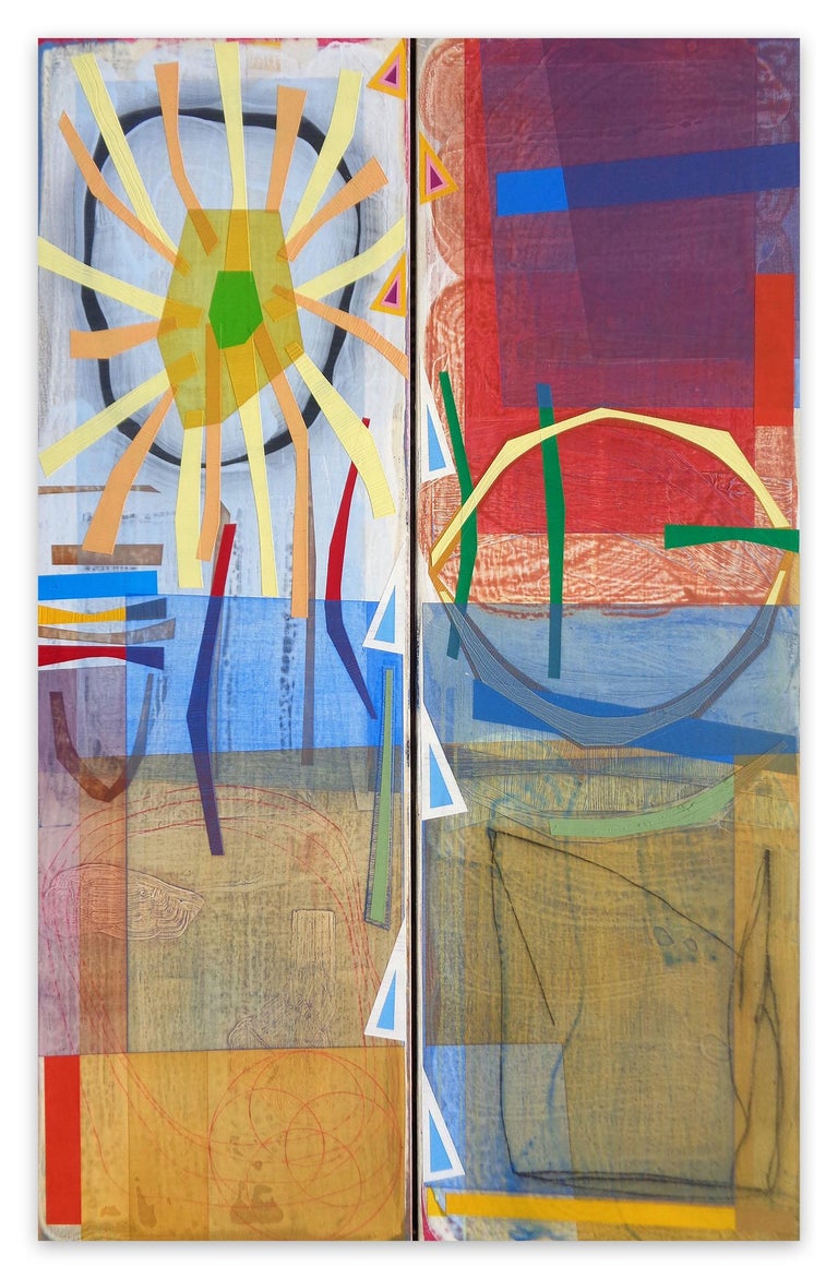 Michael Barringer - Bloomstone (Day Into Night), (Abstract Painting ...