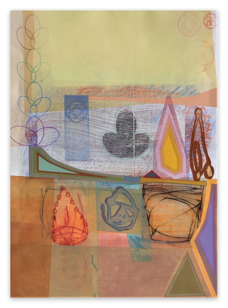 Michael Barringer - Fire Ceremony, (Abstract Painting) For Sale at 1stDibs