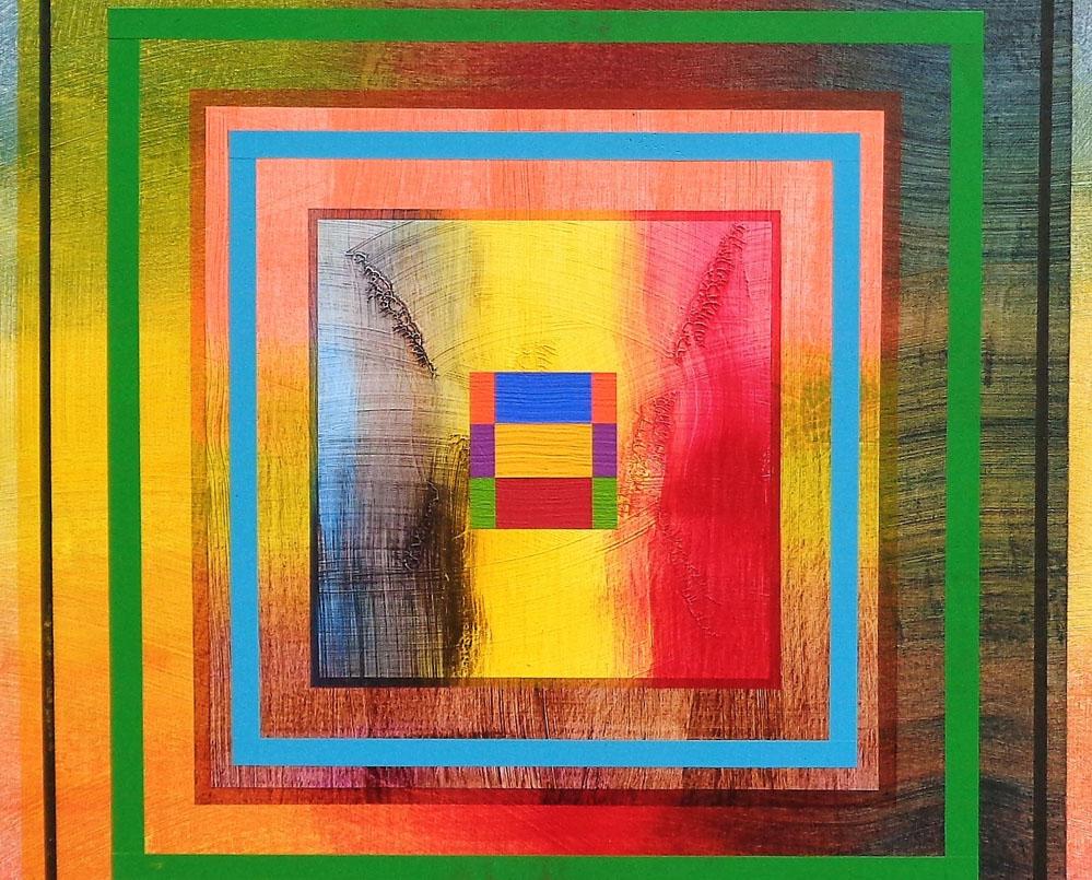 Michael Barringer - Organic Geometry (Labyrinth I) (Abstract painting ...