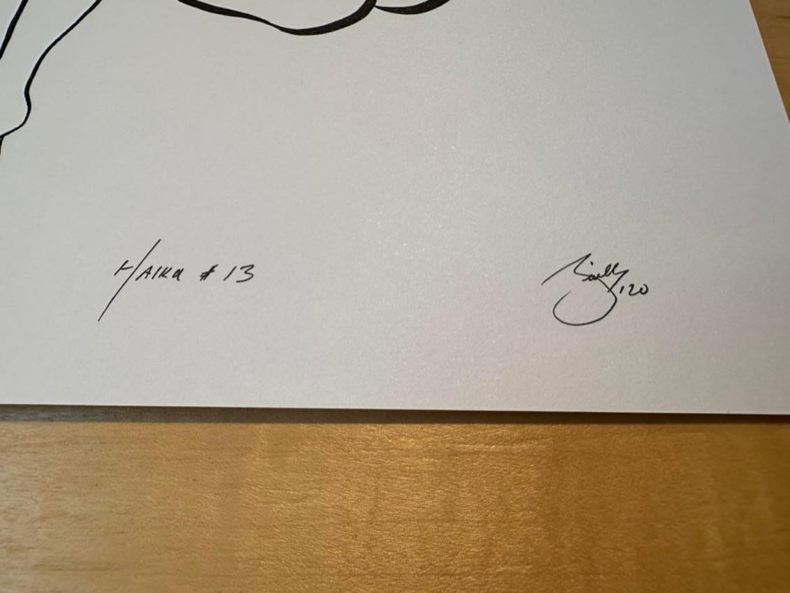 Michael Binkley - Haiku #13 - Digital Vector Drawing Seated Female Nude ...