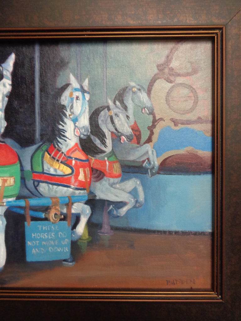 Michael Budden - Carousel Central Park Contemporary NYC Landscape Oil ...