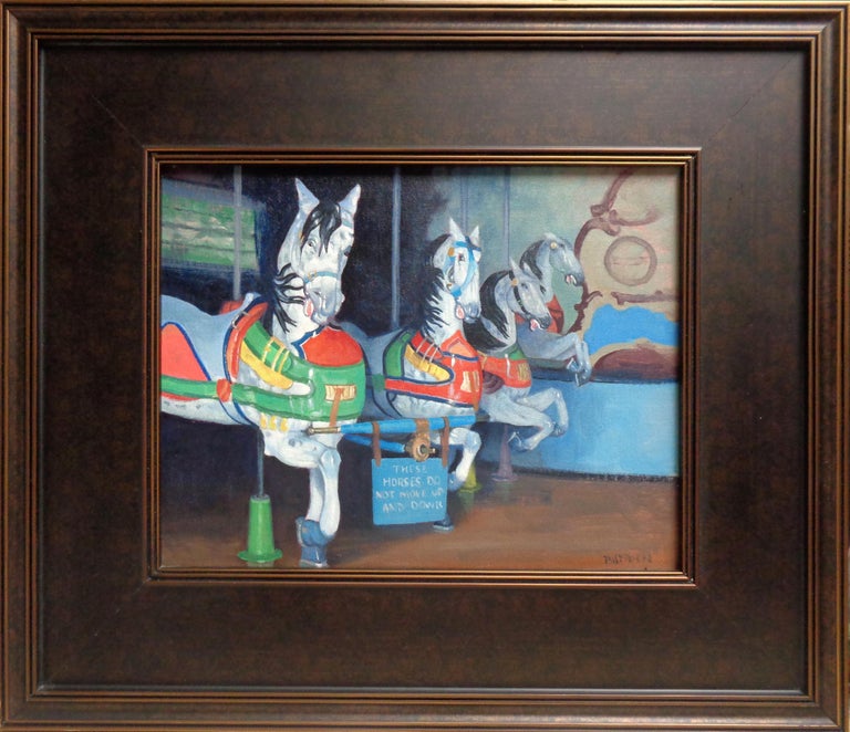 Michael Budden - Carousel Central Park Contemporary NYC Landscape Oil ...