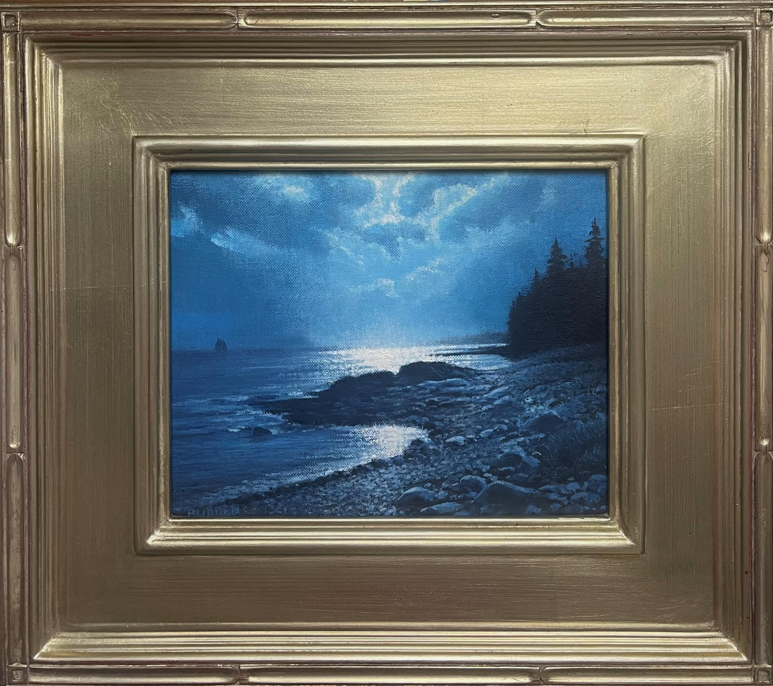 Michael Budden - Seascape Nocturne Oil Painting Artist Michael Budden ...