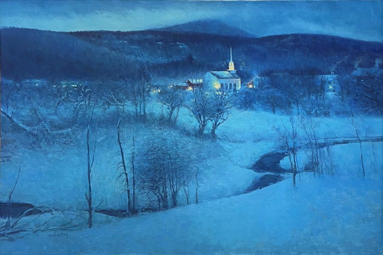 Michael Budden - Winter Landscape Oil Painting by Michael Budden ...