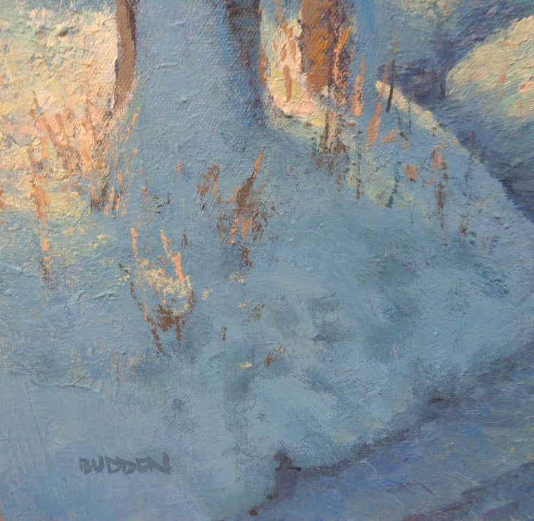 Michael Budden - Winter Snow Scene Contemporary Landscape Oil Painting ...