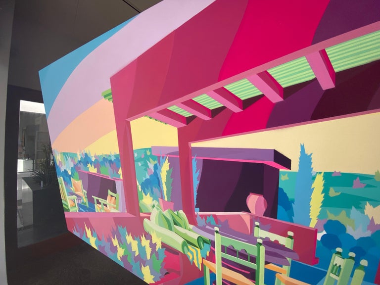 Michael Callas - Exterior in Pink_Michael Callas_2023_SprayPaint ...