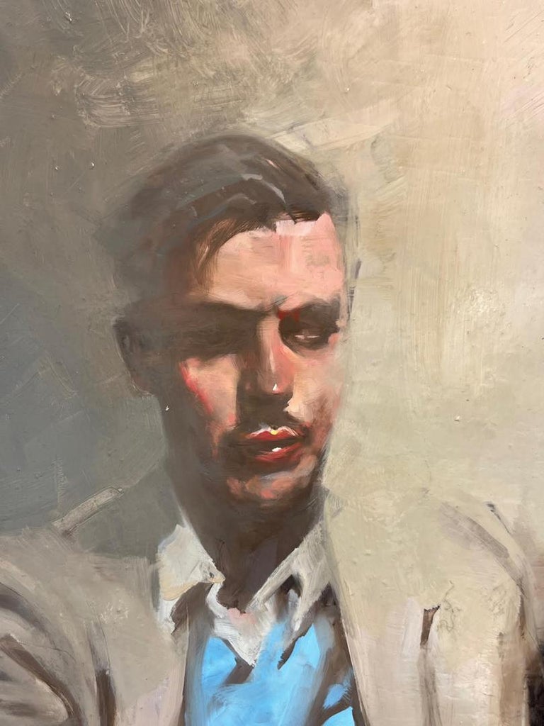 Michael Carson - Seated Man 2 For Sale at 1stDibs