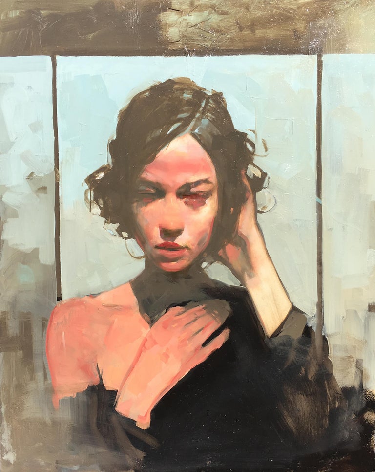 Michael Carson - "Woman in Blue" at 1stDibs | michael carson art for sale