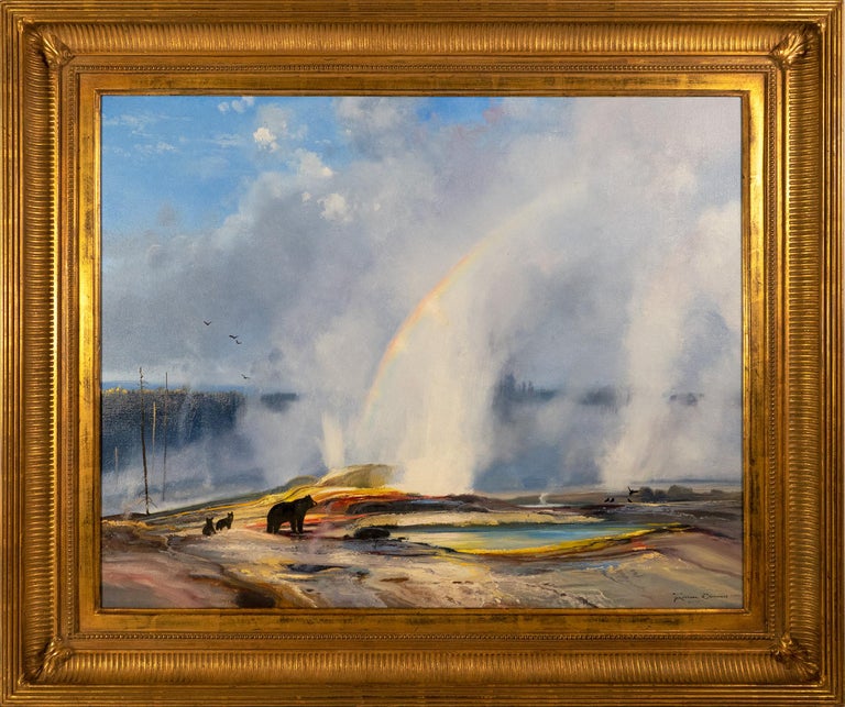Michael Coleman - Bears in the Upper Geyser Basin by Michael Coleman ...