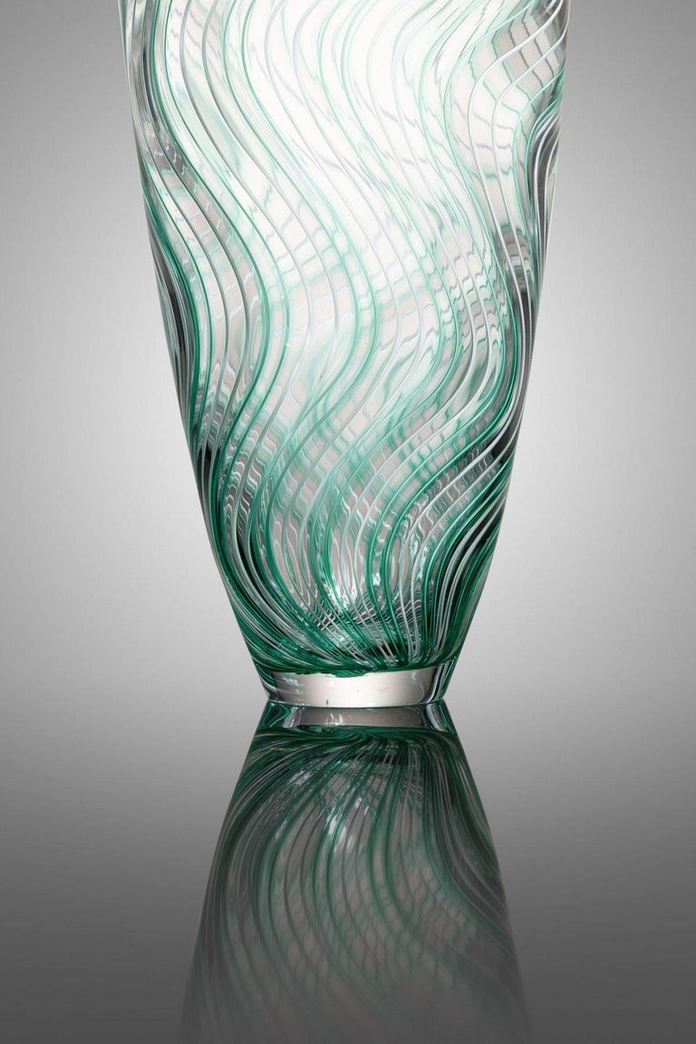 Michael Cozza - Blue and White Pillar For Sale at 1stDibs