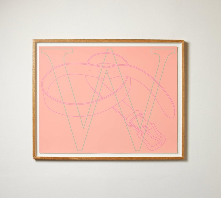 Michael Craig-Martin - W -- Screenprint, Letter, Text, Alphabet, Pop ...