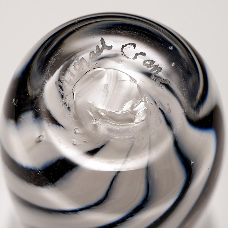 Michael Crane Signed Studio Glass Vase, 2003 For Sale at 1stDibs