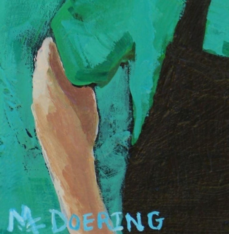 Michael Doering - Self-Portrait with Apron, Aqua T and Background For ...