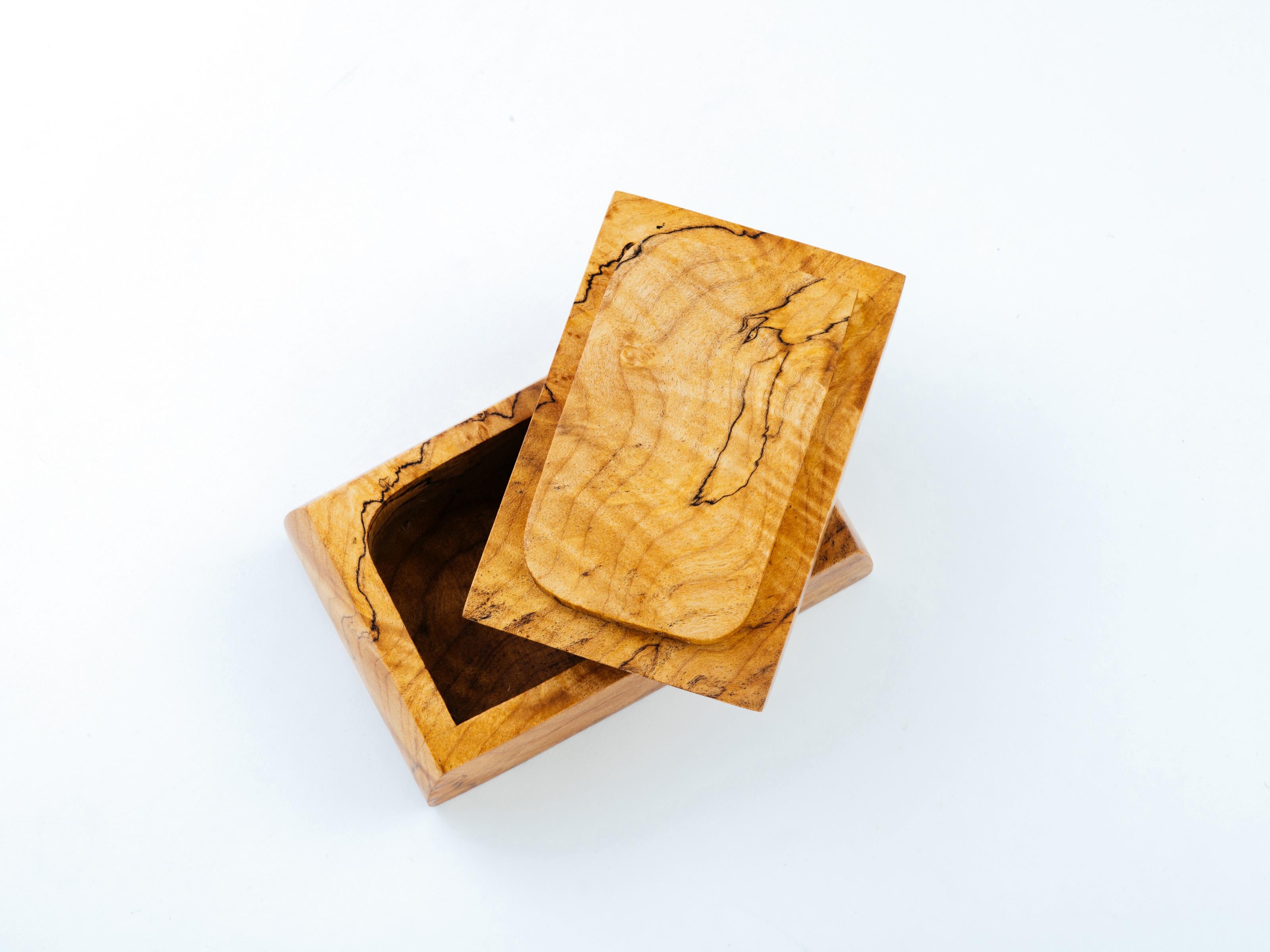 Michael Elkan American Studio Craft Lidded Box, Signed at 1stDibs