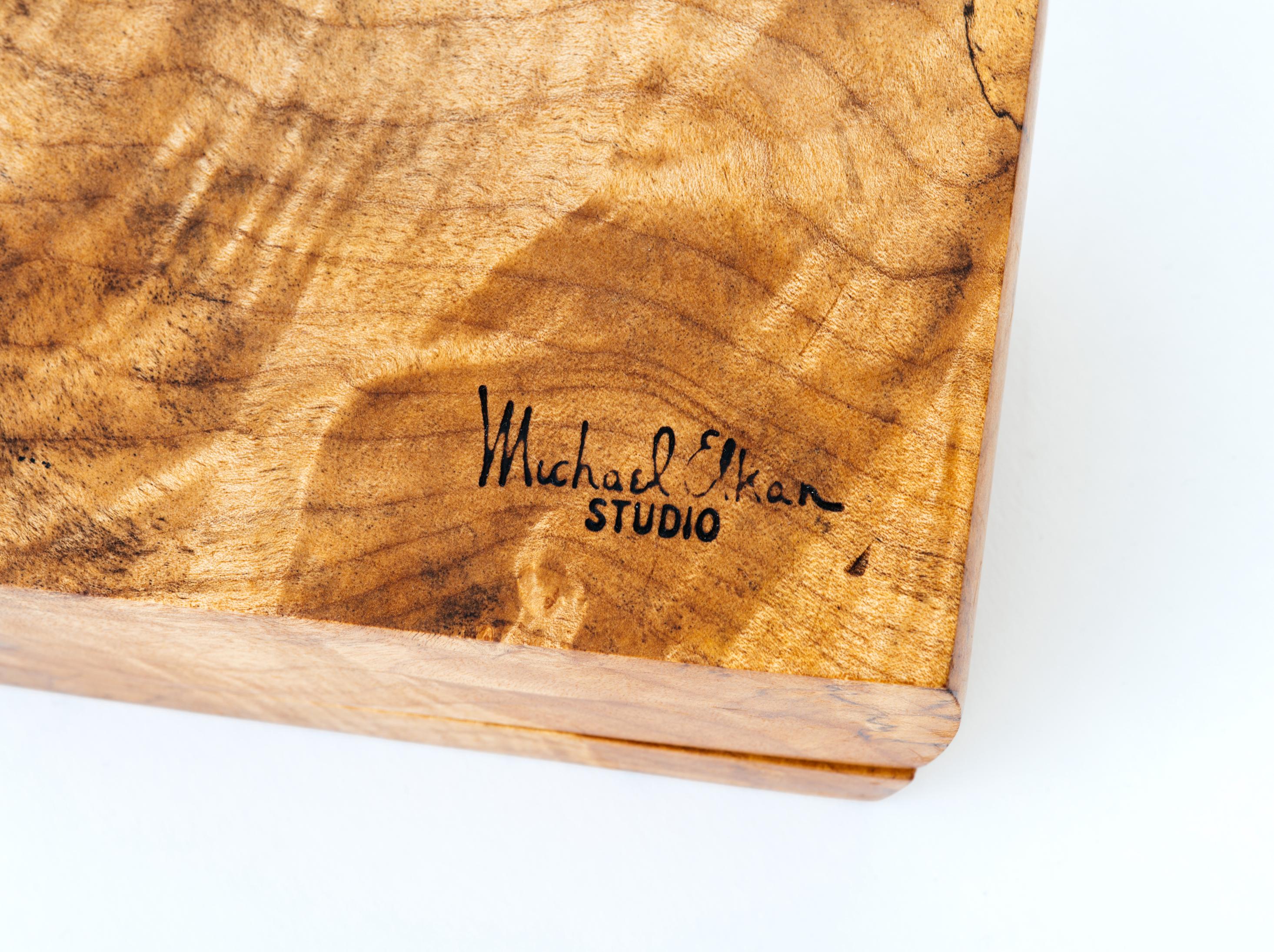 Michael Elkan American Studio Craft Lidded Box, Signed at 1stDibs