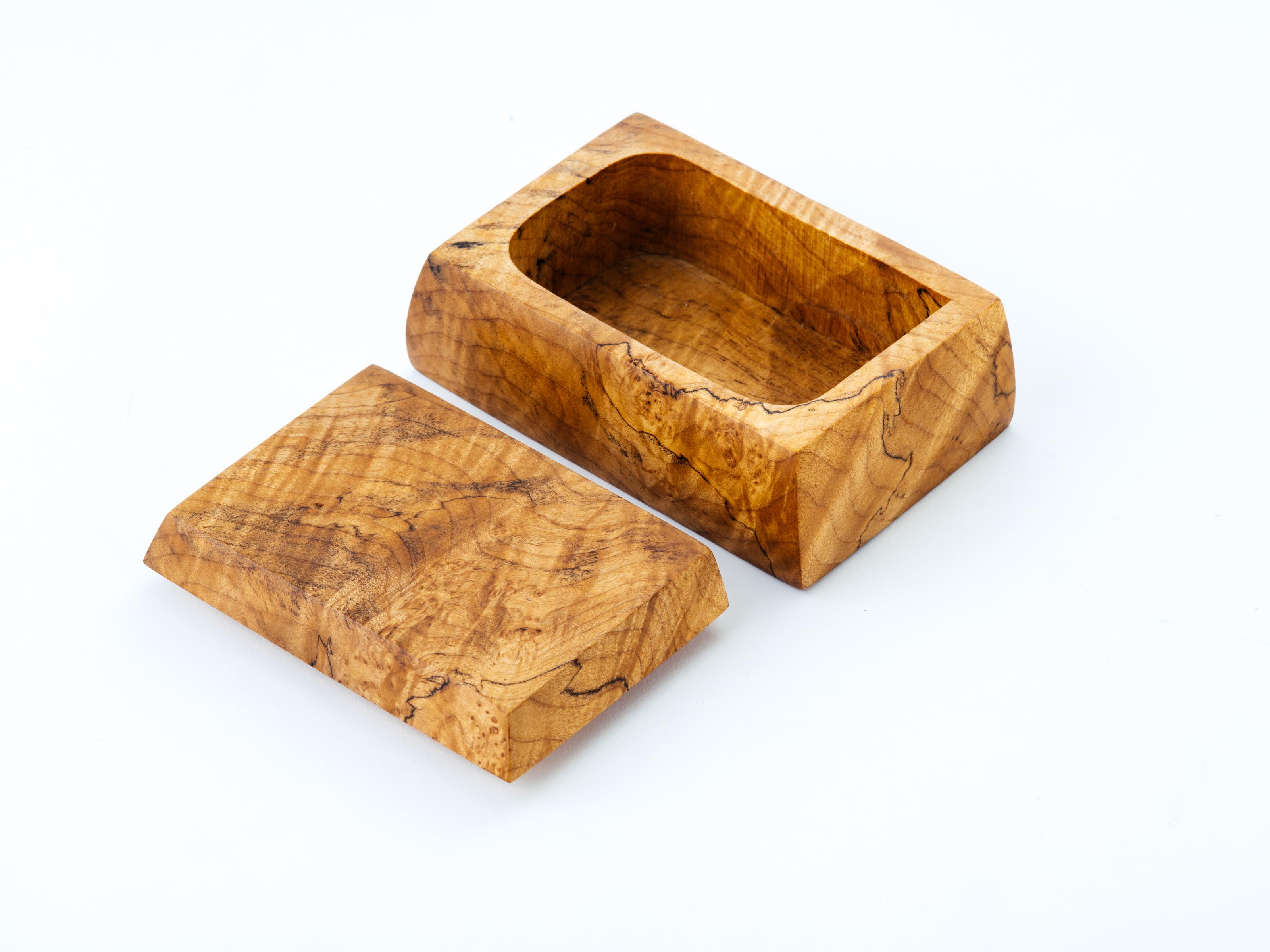 Michael Elkan American Studio Craft Lidded Box, Signed at 1stDibs