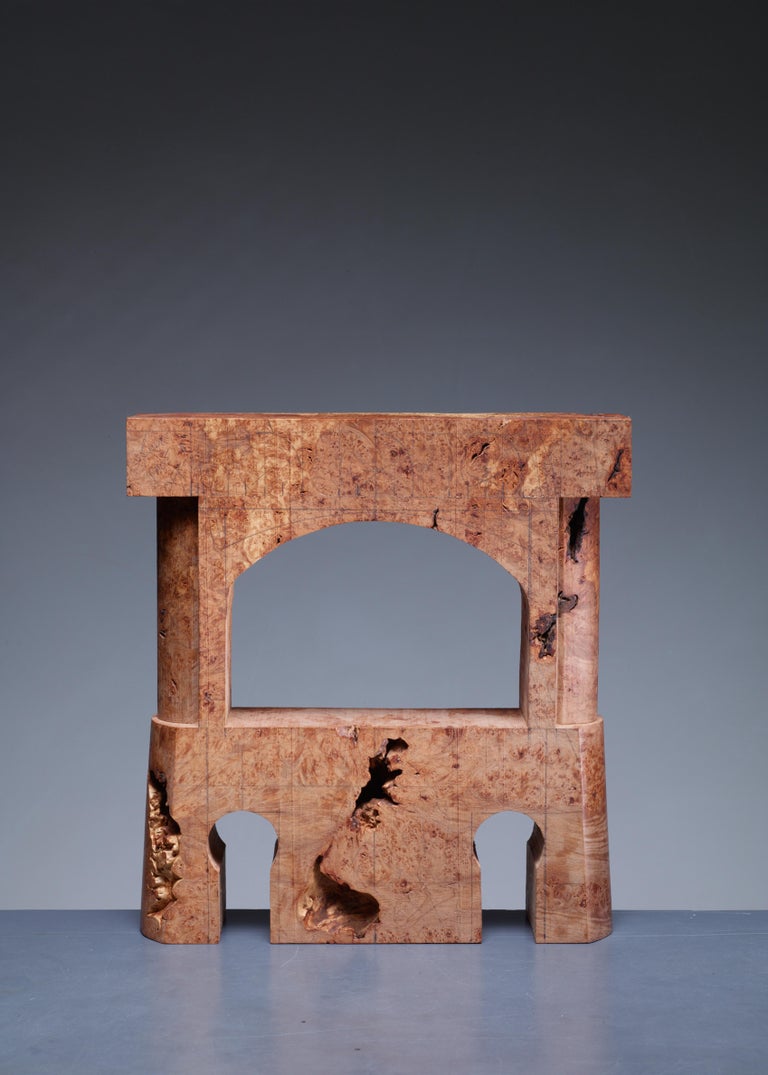 Michael Elkan Maple Burl Sculpture, USA, 1980s For Sale at 1stDibs
