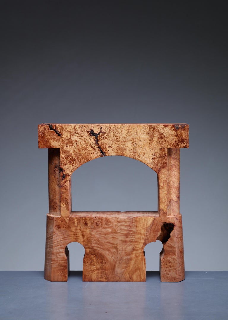 Michael Elkan Maple Burl Sculpture, USA, 1980s For Sale at 1stDibs