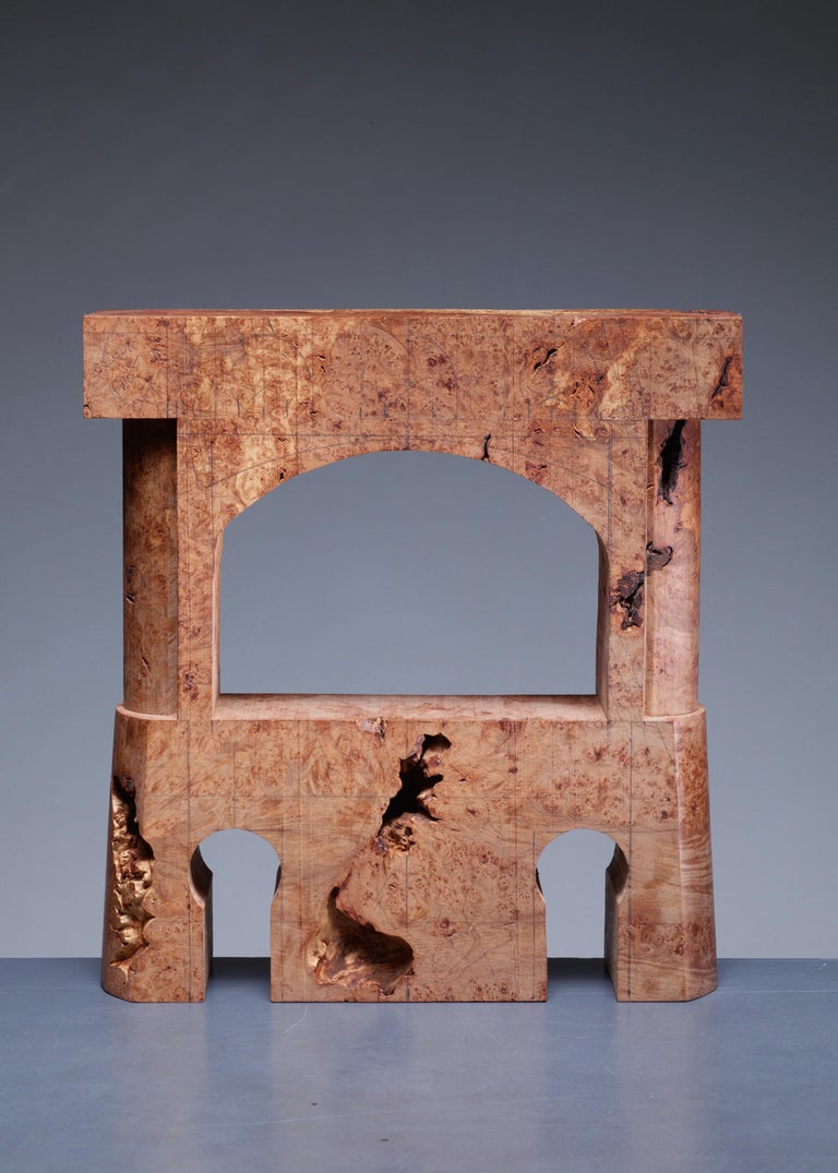 Michael Elkan Maple Burl Sculpture, USA, 1980s For Sale at 1stDibs