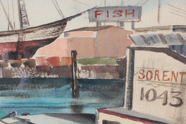 Michael Frary - South Texas Nautical Harbor Scene at 1stDibs