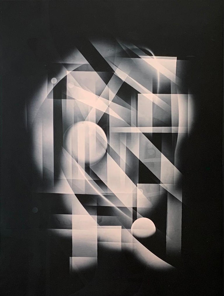 Michael G Jackson - Abstract Black and White Luminogram Print of ...